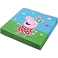 Amazon.com: Party Factory `Peppa Pig' 20 paper napkins, 12.9 x 12.9 ...
