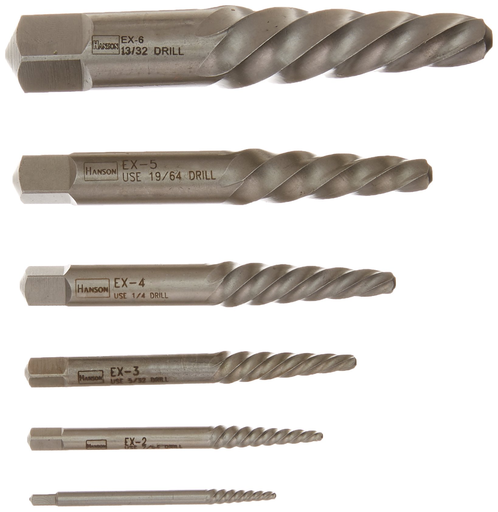 IRWIN Screw Extractor, Spiral Flute, 6-Piece (53545)- Buy Online in ...