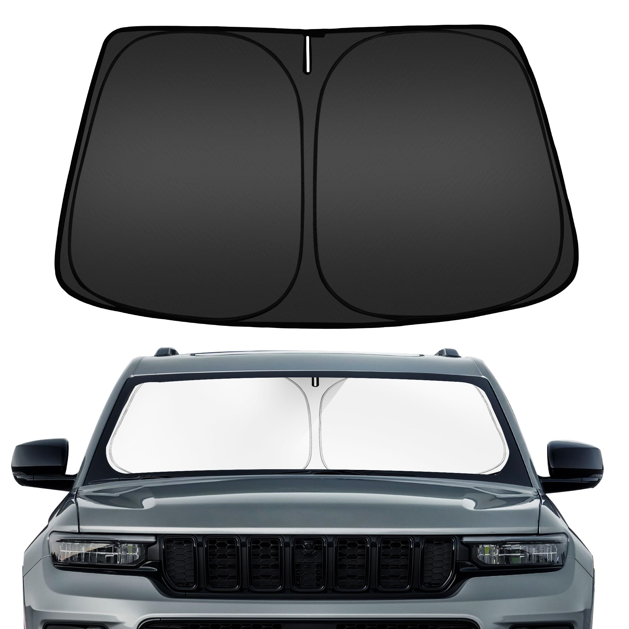ARISMOTOR Windshield Sun Shade for Jeep Grand Cherokee 2022-2024 ...