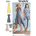 Amazon.com: Simplicity Patterns US8384H5 US8384H5 Dresses, 6-8-10-12-14 ...