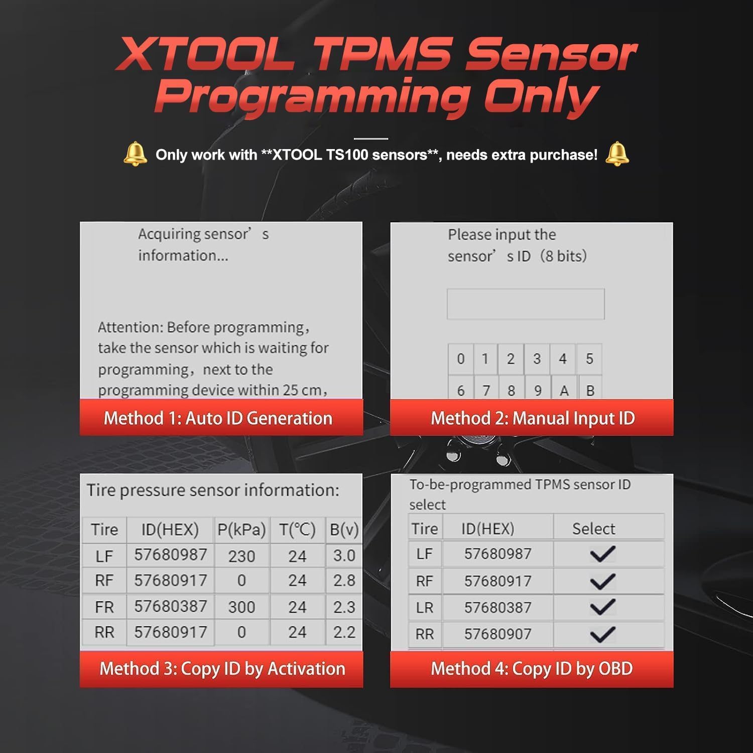 Mua Xtool Tp150 Tpms Programming Tool Universal Tpms Relearnresetactivate Tool Tire Sensor