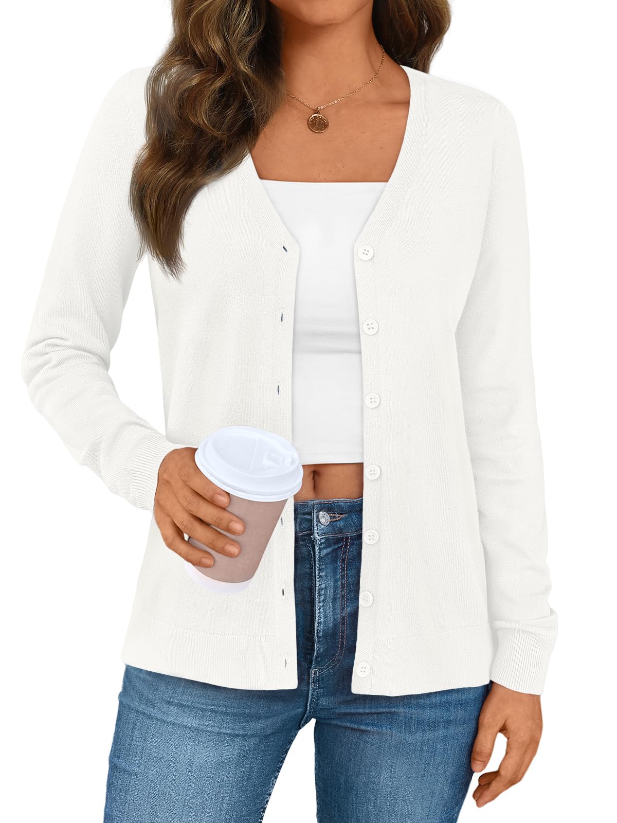 LILLUSORY Cardigan Sweaters for Women 2025 Trendy Summer Lightweight ...