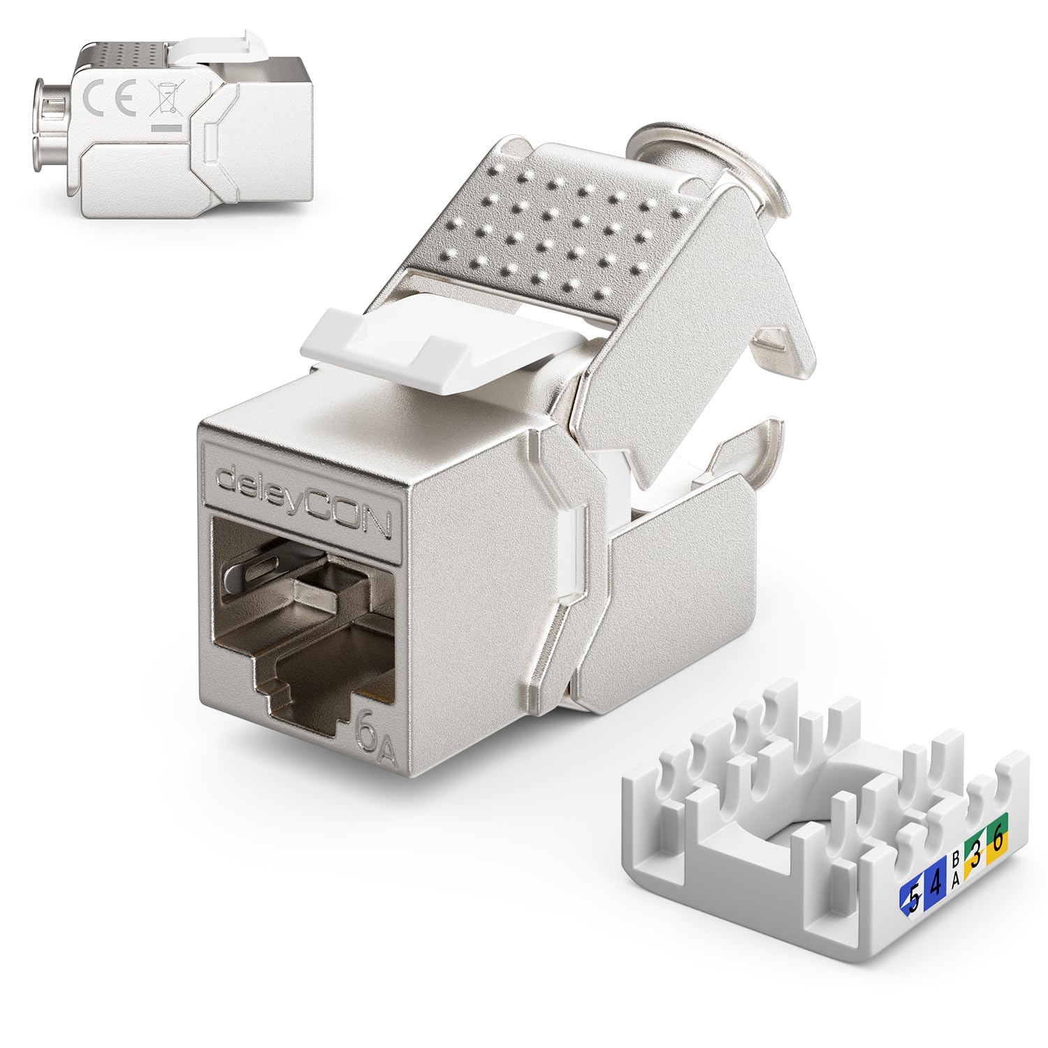 Mua deleyCON 24 Port Patch Panel Set Patch Panel Modular 1 U 19 Inch ...