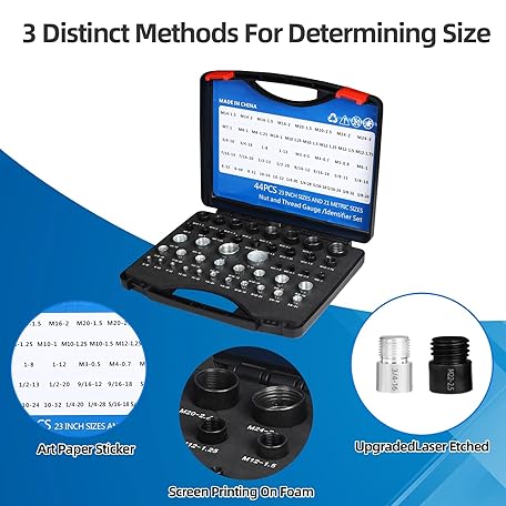 Mua Versatile Nut and Bolt Thread Checker Box, Standard and Metric ...