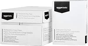 Amazon.com : Amazon Basics Multipurpose Copy Printer Paper, 8.5 x 11 ...