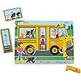 Amazon.com: Melissa & Doug The Wheels on the Bus Sound Puzzle - School ...