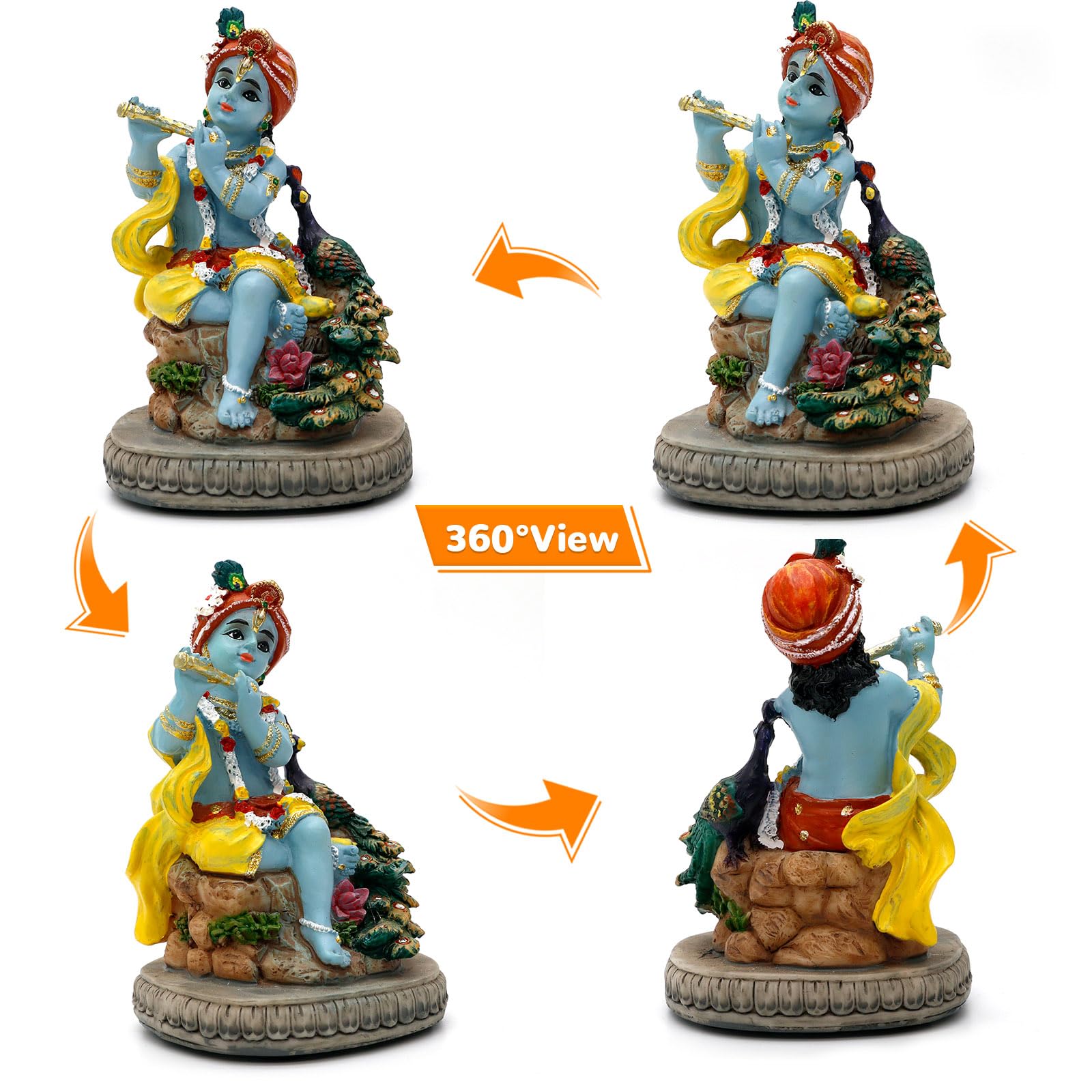 Mua BangBangDa Indian Lord Krishna Idol Statue - 4.3" H Hindu God ...