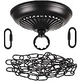 WOERFU 6 feet Black Pendant Light Fixture Chain Permits Installation Of ...