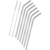 Amazon.com | 4 Bend Stainless Steel Straws Extra LONG fits 30 oz & 20 ...