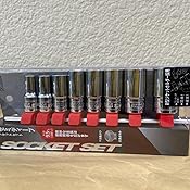 Amazon.co.jp： SK11 ディープソケットセット 10~24mm 差込角 12.7mm (1/2インチ) SHS409D: DIY・工具・ガーデン