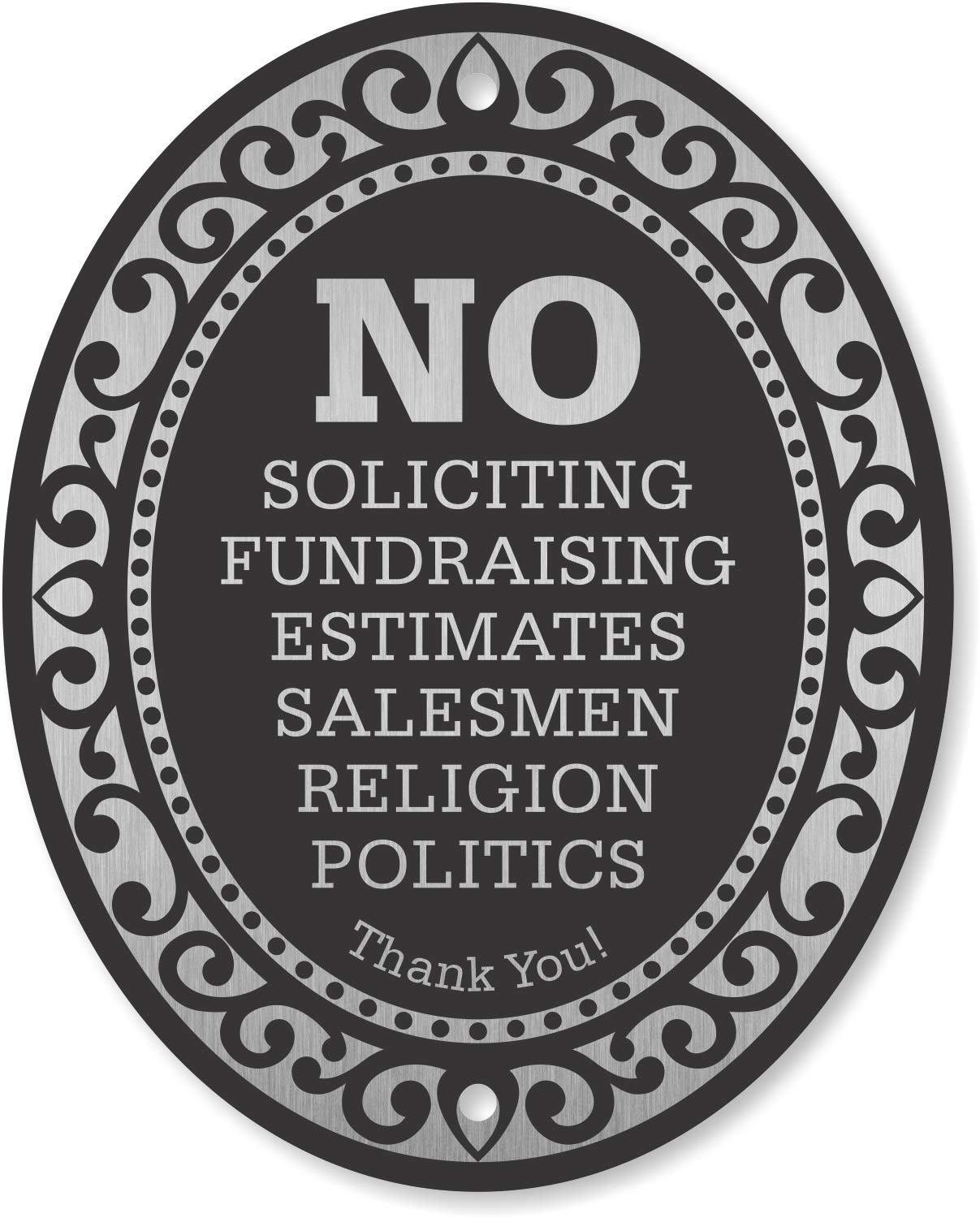 SmartSign Designer No Soliciting Sign for House - No Estimates ...