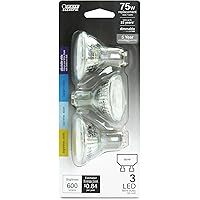 Feit Electric MR16 LED Reflector Light Bulb, 75W Equivalent, Dimmable ...