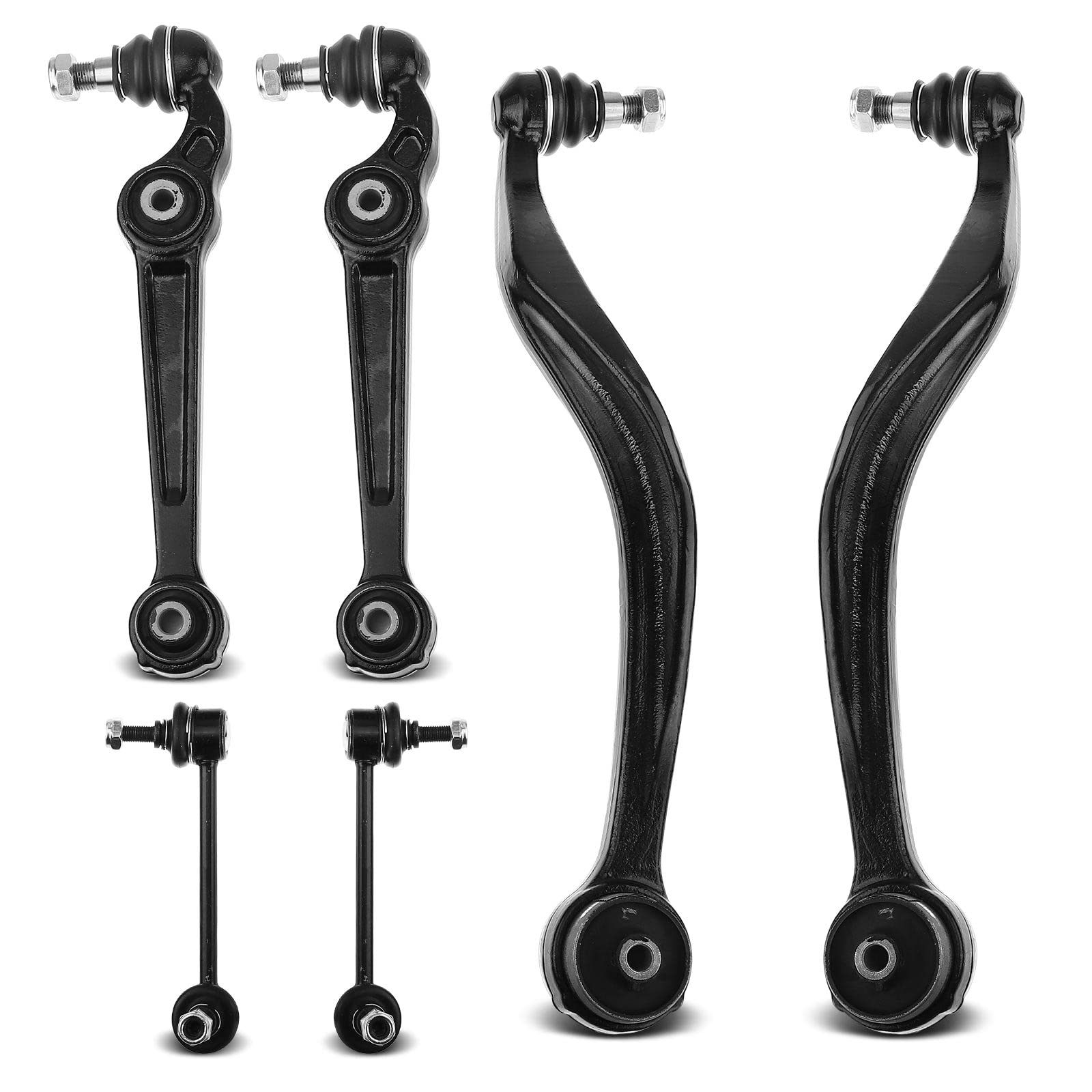 A-Premium Set of 6, Front Forward Rearward Lower Control Arm, Sway Bar ...