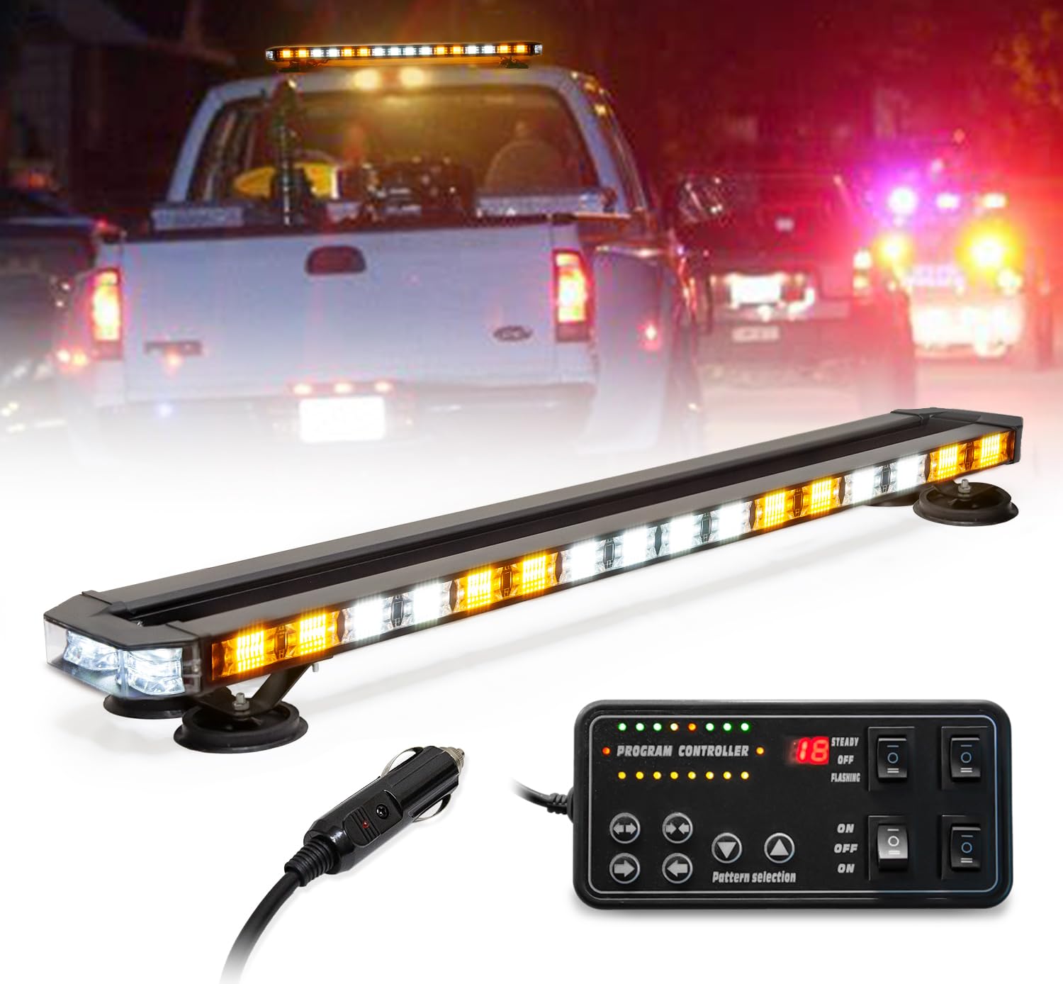 Mua LUMENIX 38 Inch 216 LED Rooftop Strobe Emergency Lights Bar w ...