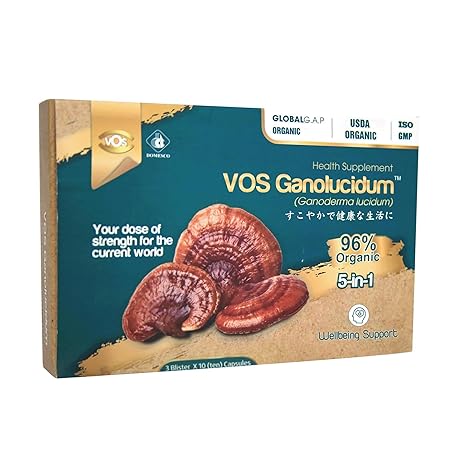 Mua VOS GANOLUCIDUM - Red Reishi Mushroom Supplements Capsules for ...