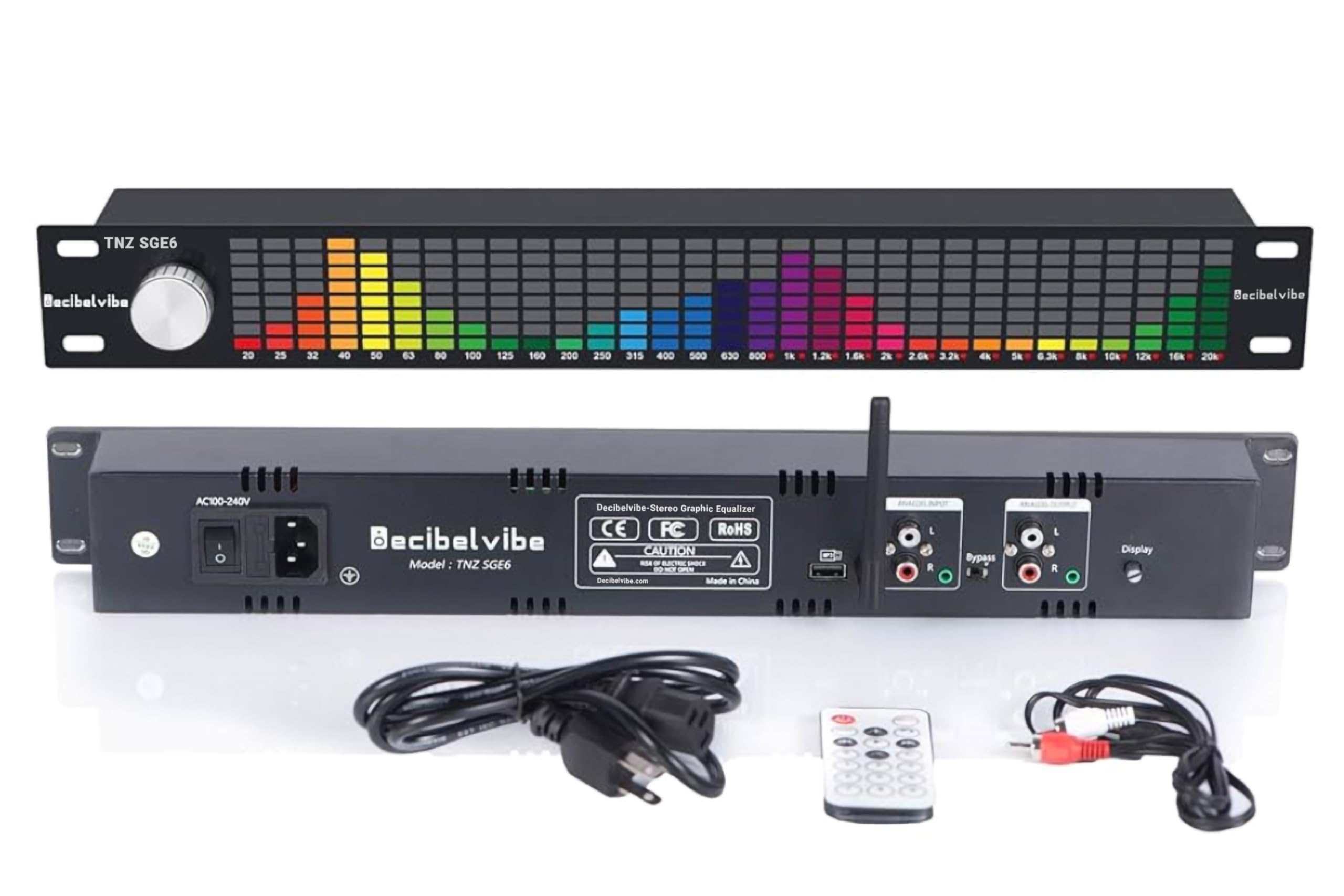 Mua TNZ SGE6 - Audio Graphic Equalizer with Rear RCA + 3.5 Auxiliary ...