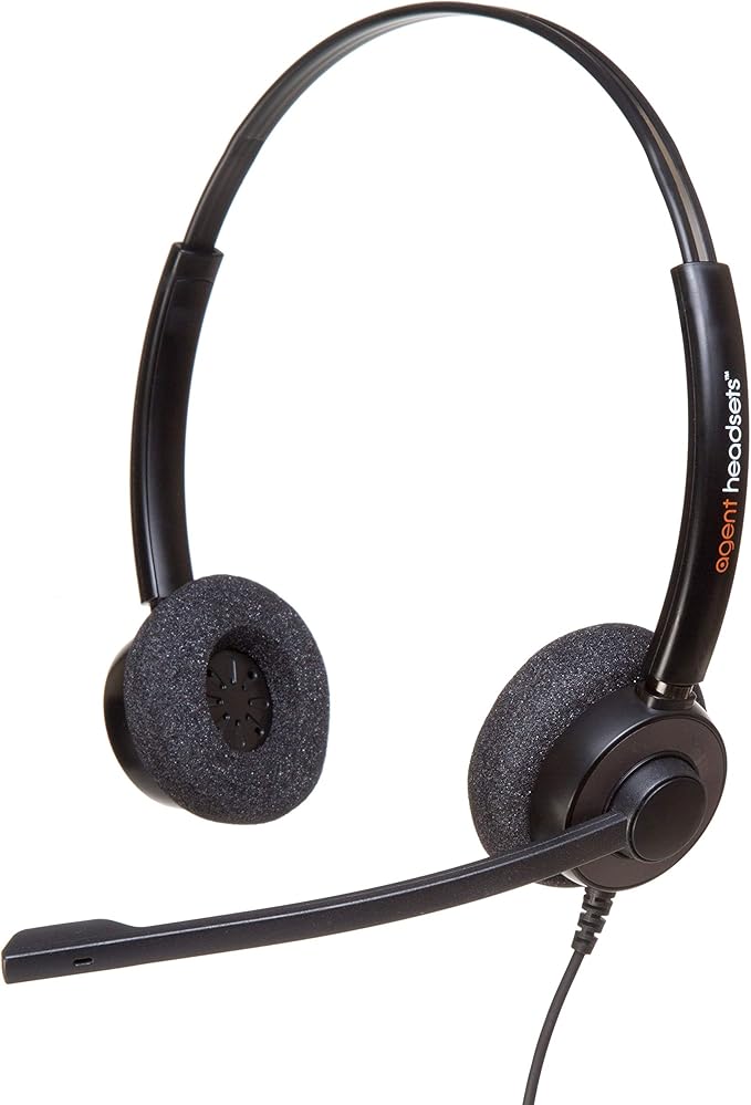 Agent 450 Binaural Noise Cancelling Headset With U10P Bottom Cable ...