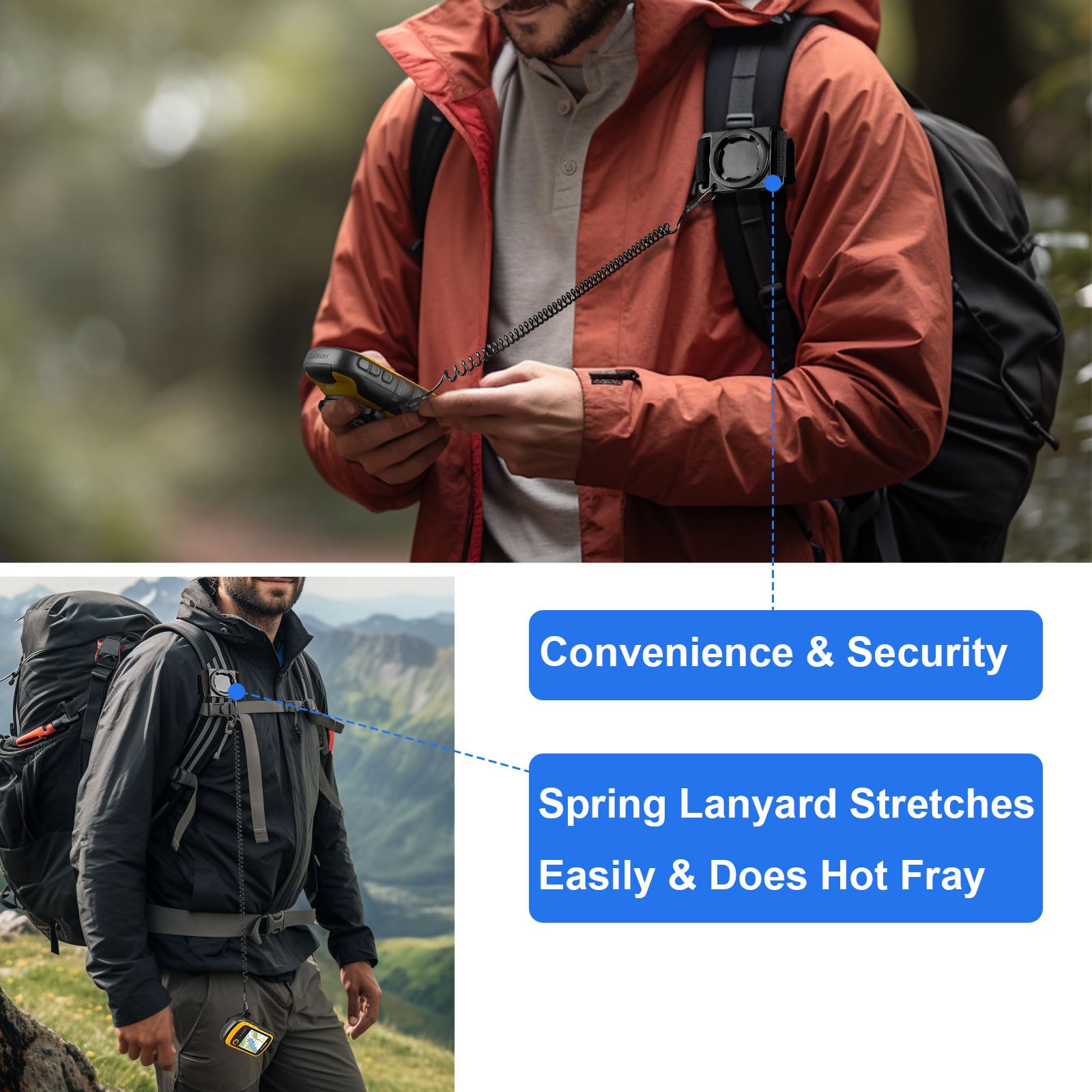 Mua Backpack Tether for Garmin Handheld GPS Devices, Hiking Backpack ...