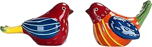 Amazon.com: Bico Red Spring Bird Salt and Pepper Shaker Set ...
