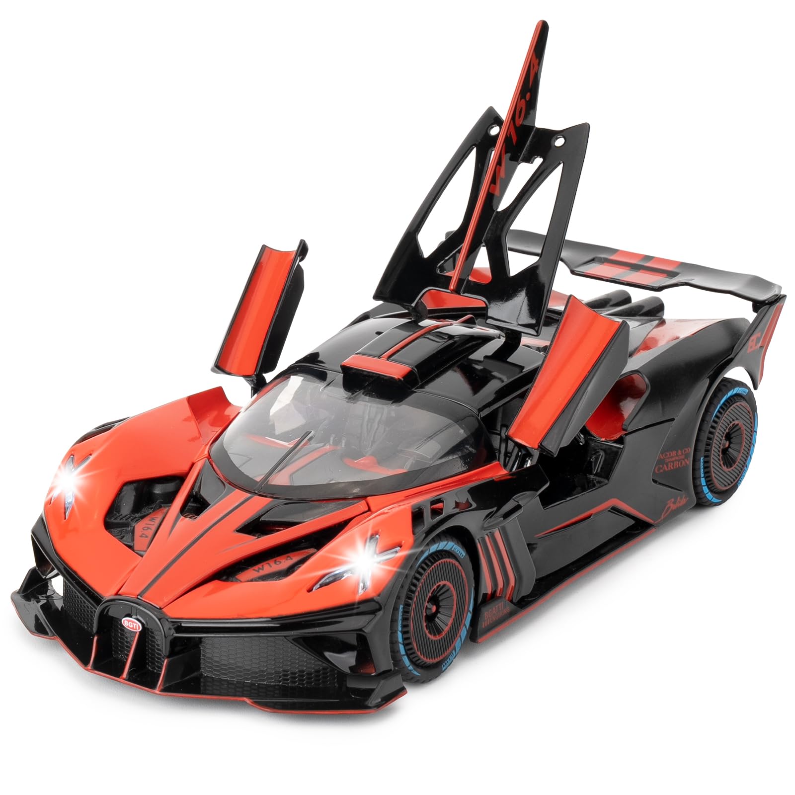 Mua 1/24 Scale Bugatti Bolide Alloy Toy Car, Sound and Light Pull Back ...