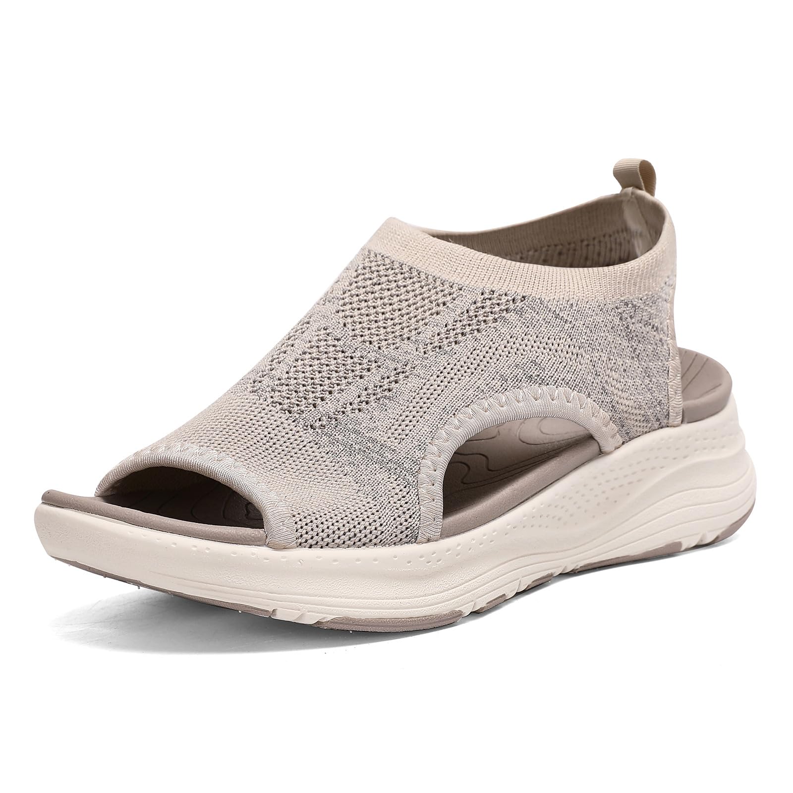YESWIN Women Walking Sandals Arch Support Orthotic Comfortable Plantar ...