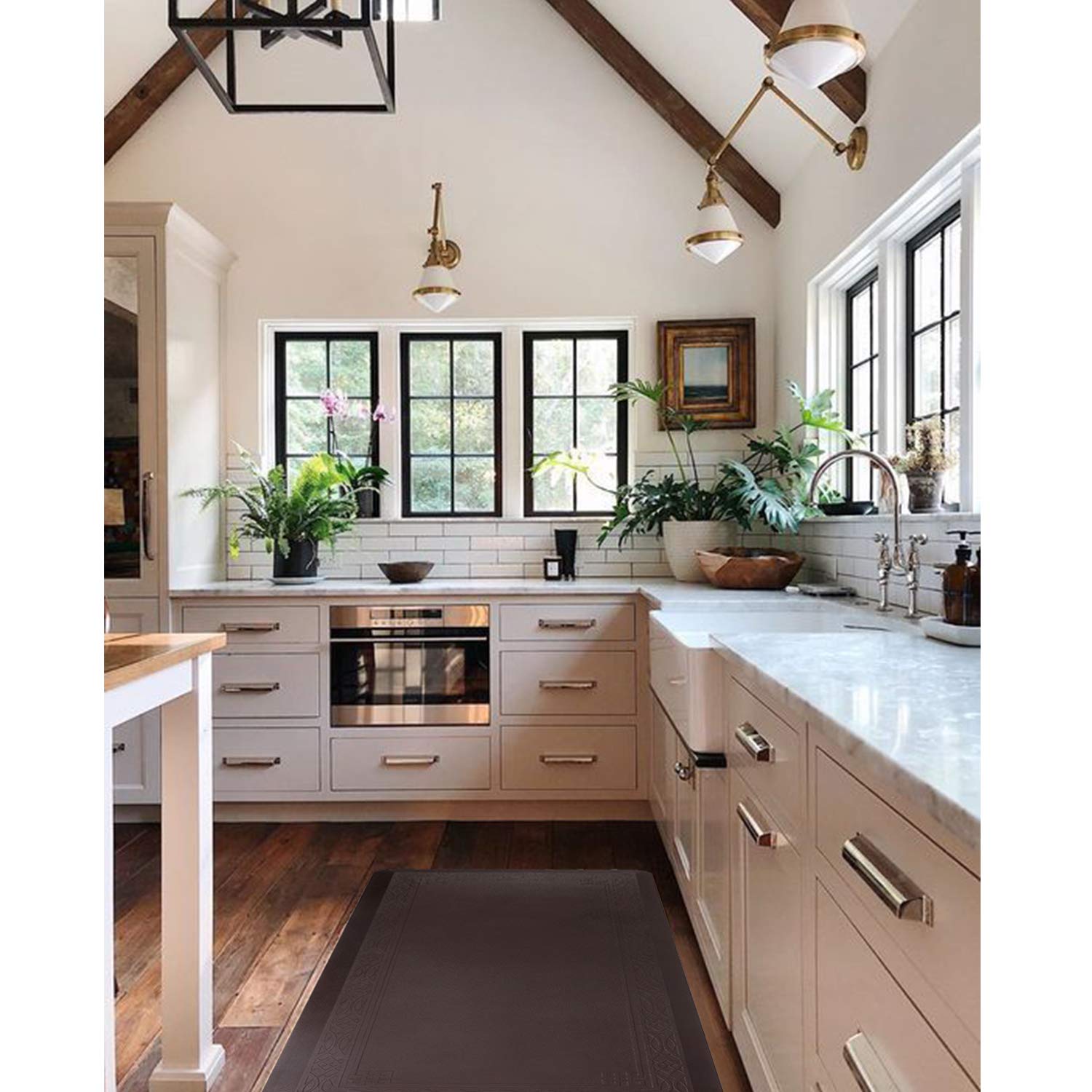 Anti Fatigue Comfort Mat by DAILYLIFE, Non-Slip Bottom - 3/4" Thick ...