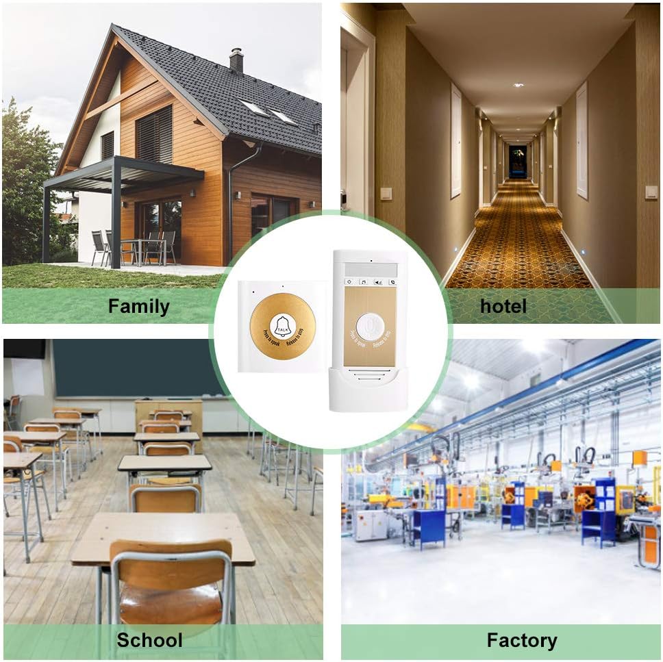 Wireless Voice Intercom Doorbells Two-Way Talk Home Doorbell Intercom ...