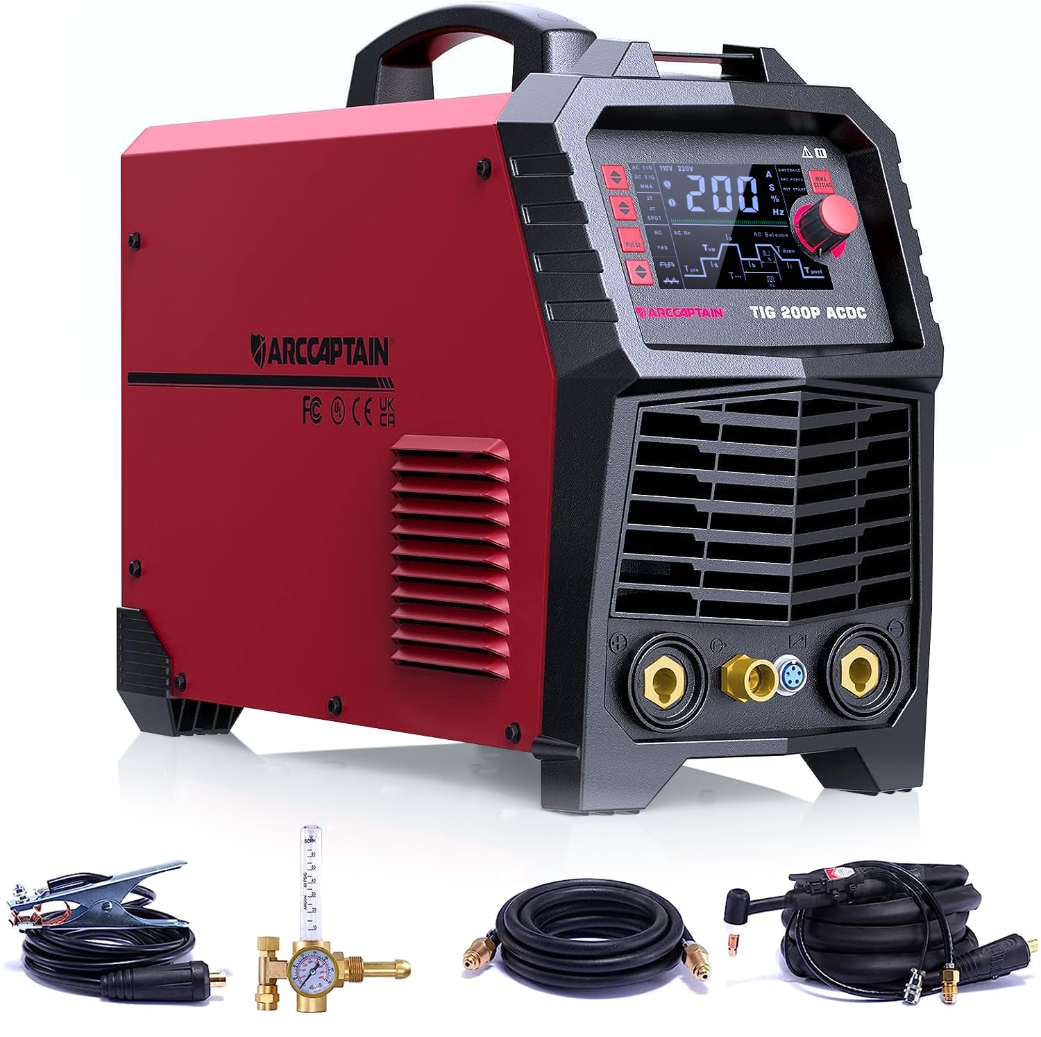 Mua ARCCAPTAIN TIG Welder AC/DC 200Amp with Pulse, Aluminum TIG Welder ...