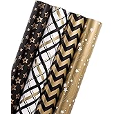 Amazon.com: WRAPAHOLIC Wrapping Paper Roll - Elegant White for Birthday ...