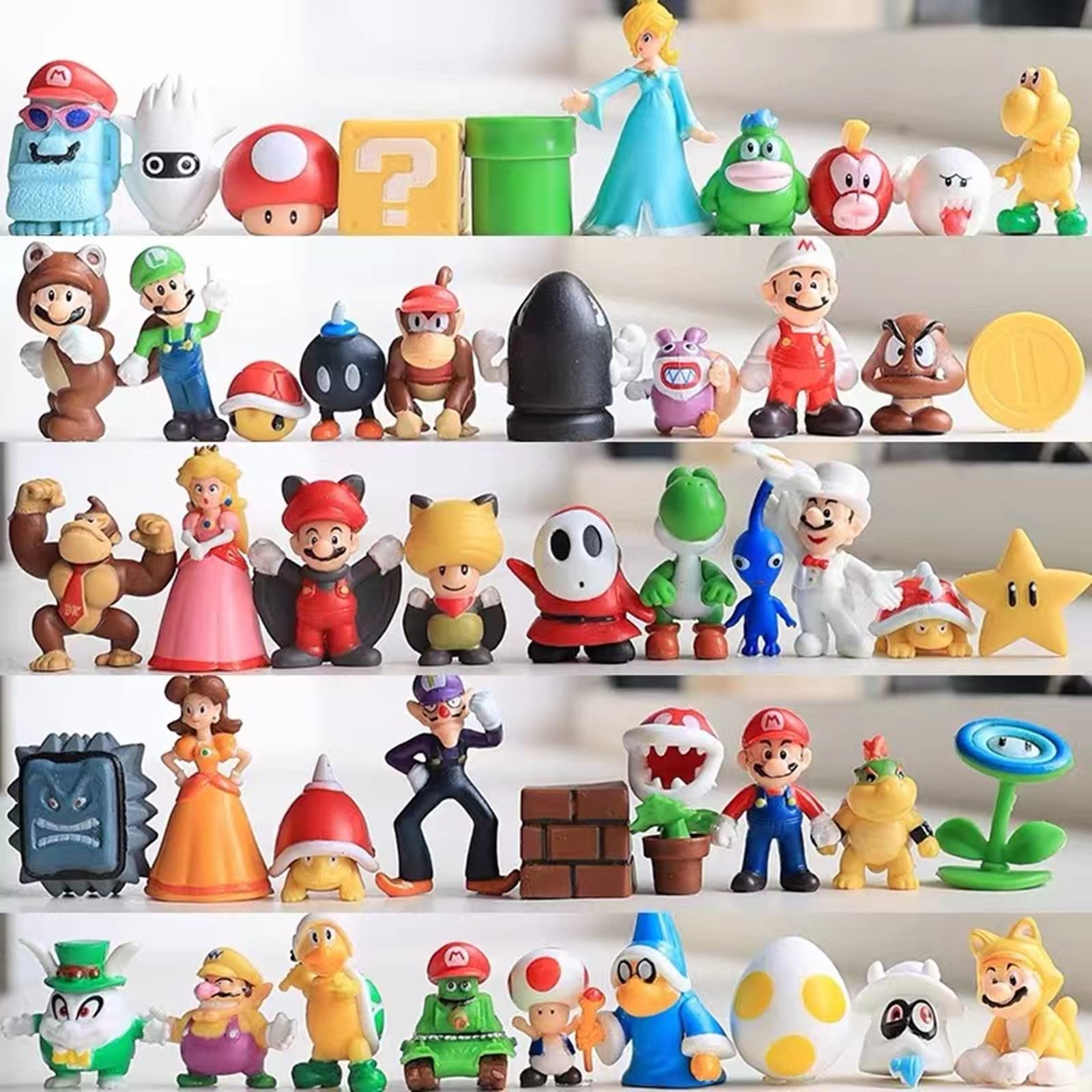 Mua 48 Pack Mario Movie Toys, Mario Movie Figures 1.2-2 inches Tall ...