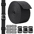 Amazon.com: Jumpso 2 inch Wide Buckle Straps, 6 Yard Webbing Straps with 3pcs Adjustable Plastic ...
