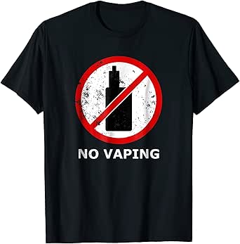 Amazon.com: No Vaping T-shirt Anti Vape: Clothing