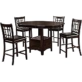 Amazon.com - Coaster Home Furnishings - LAVON - 5-Piece Counter Height ...