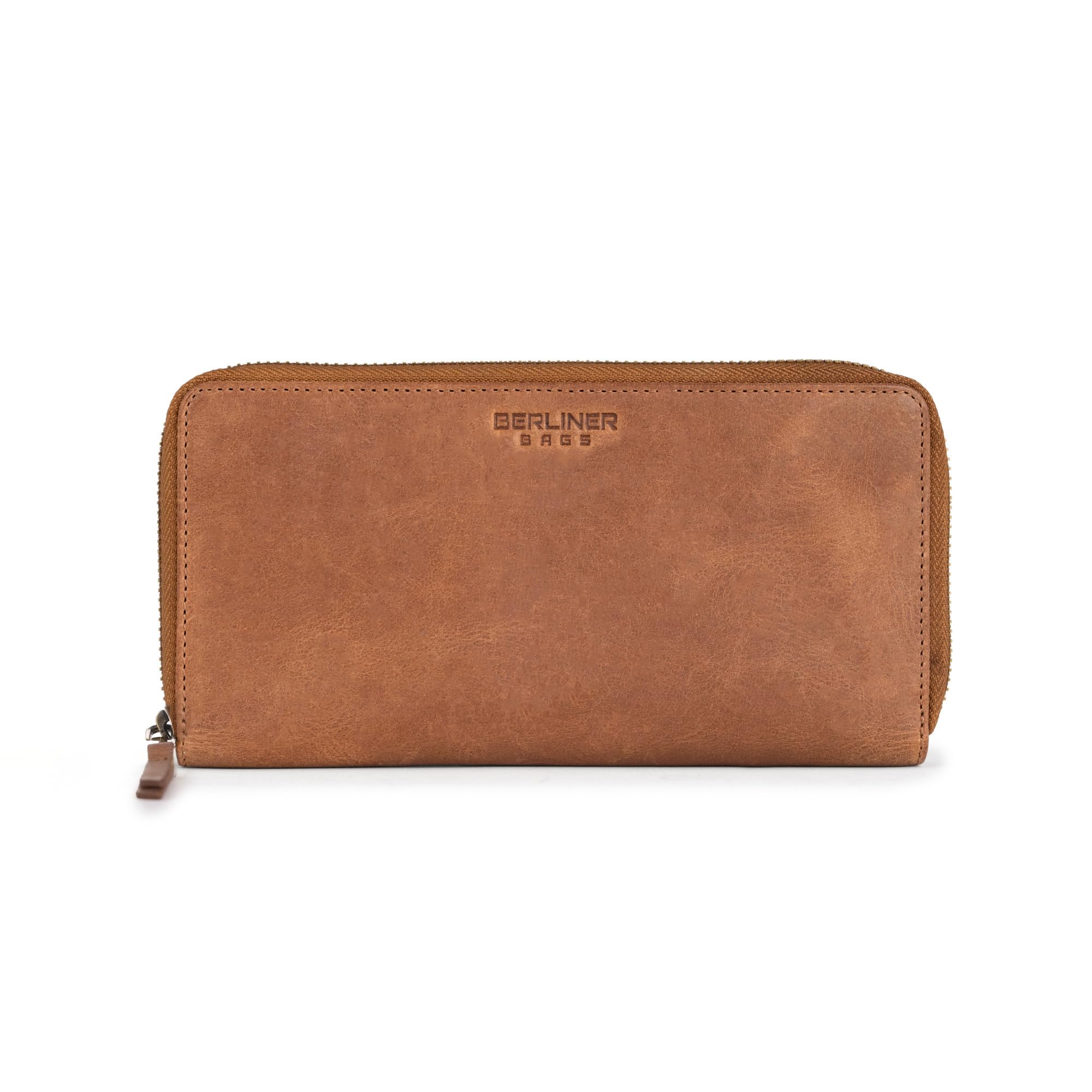 BERLINER BAGS Vintage Genuine Leather Wallet Margo, RFID Blocking ...