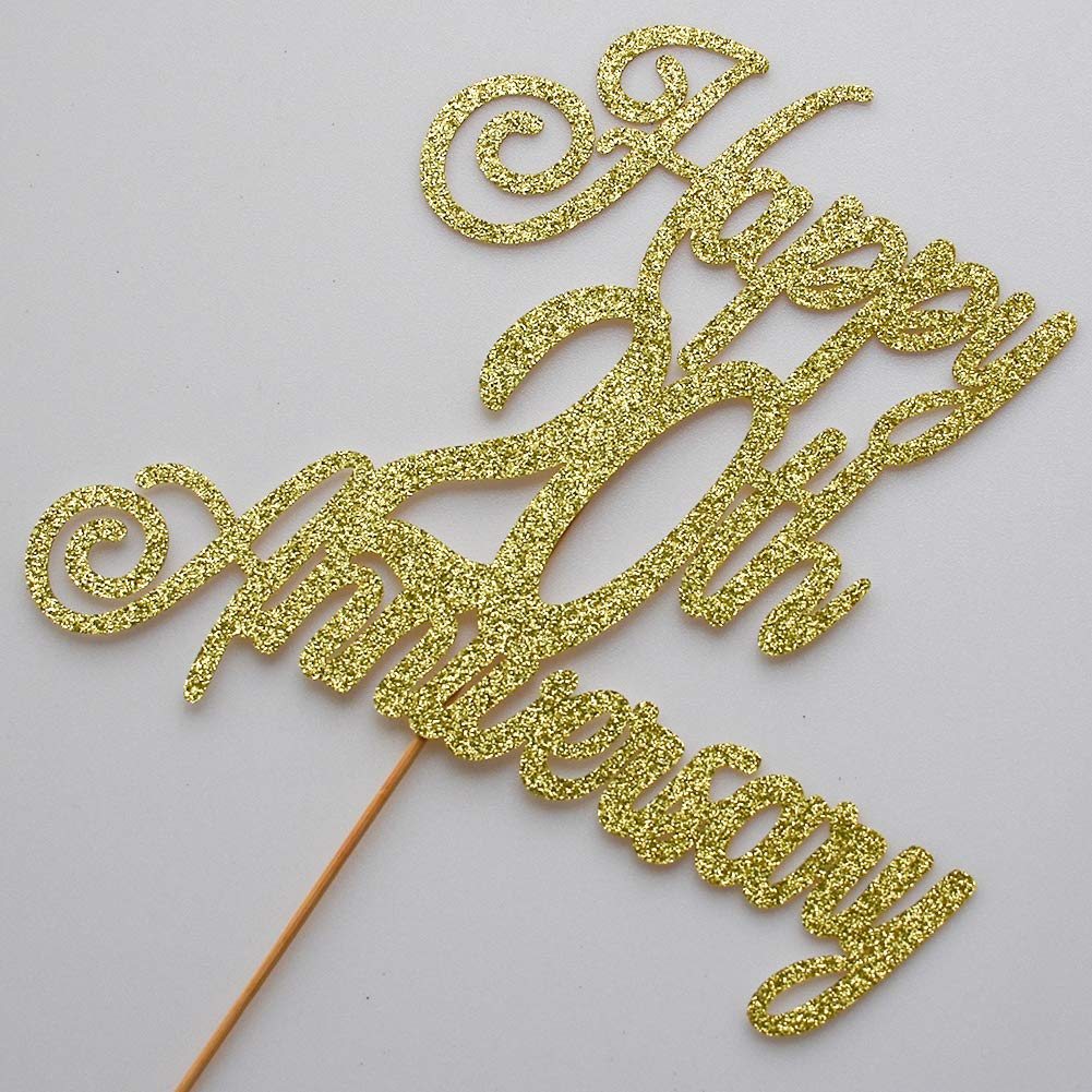 Mua Happy 20th Anniversary Cake Topper 20th Wedding Anniversary Decor ...