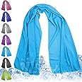 Amazon.com: Cooling Towels 43.3" x 15.7" - Ice Towel, Sweat Towel ...