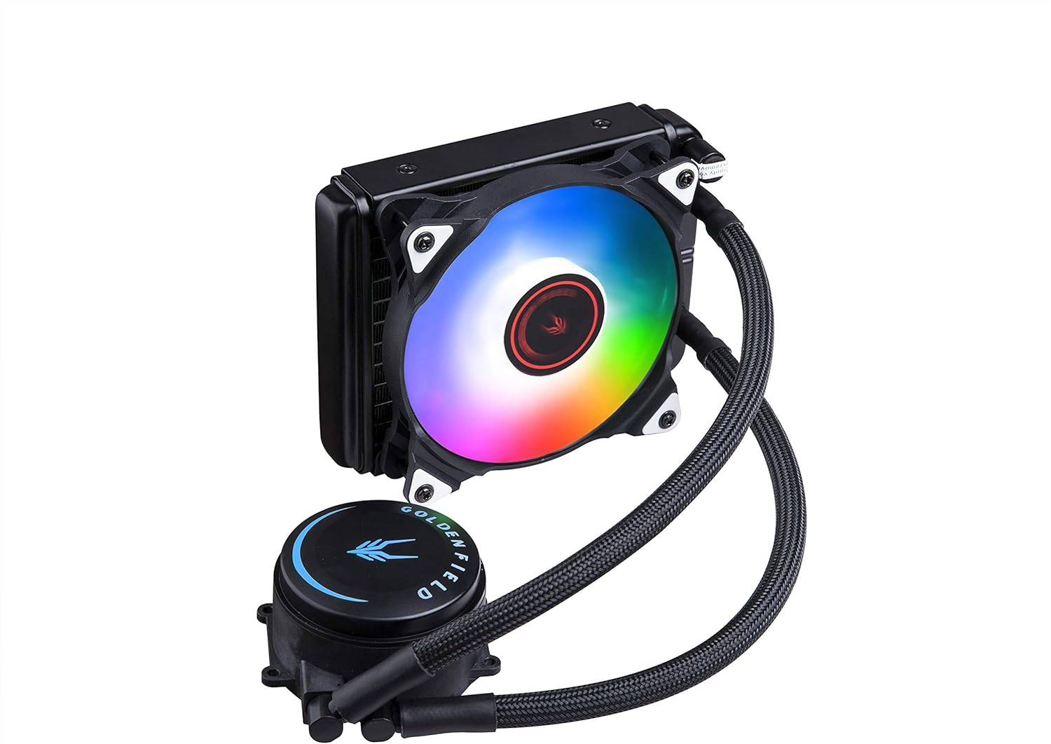 GOLDEN FIELD Silver Fox Liquid CPU Cooler, RGB Raffreddamento a Liquido ...