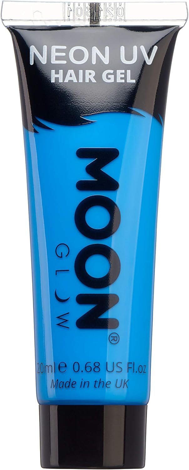 Moon Glow - Gel para el Cabello Neón UV - Intenso Azul 20 ml - ¡Péinate ...