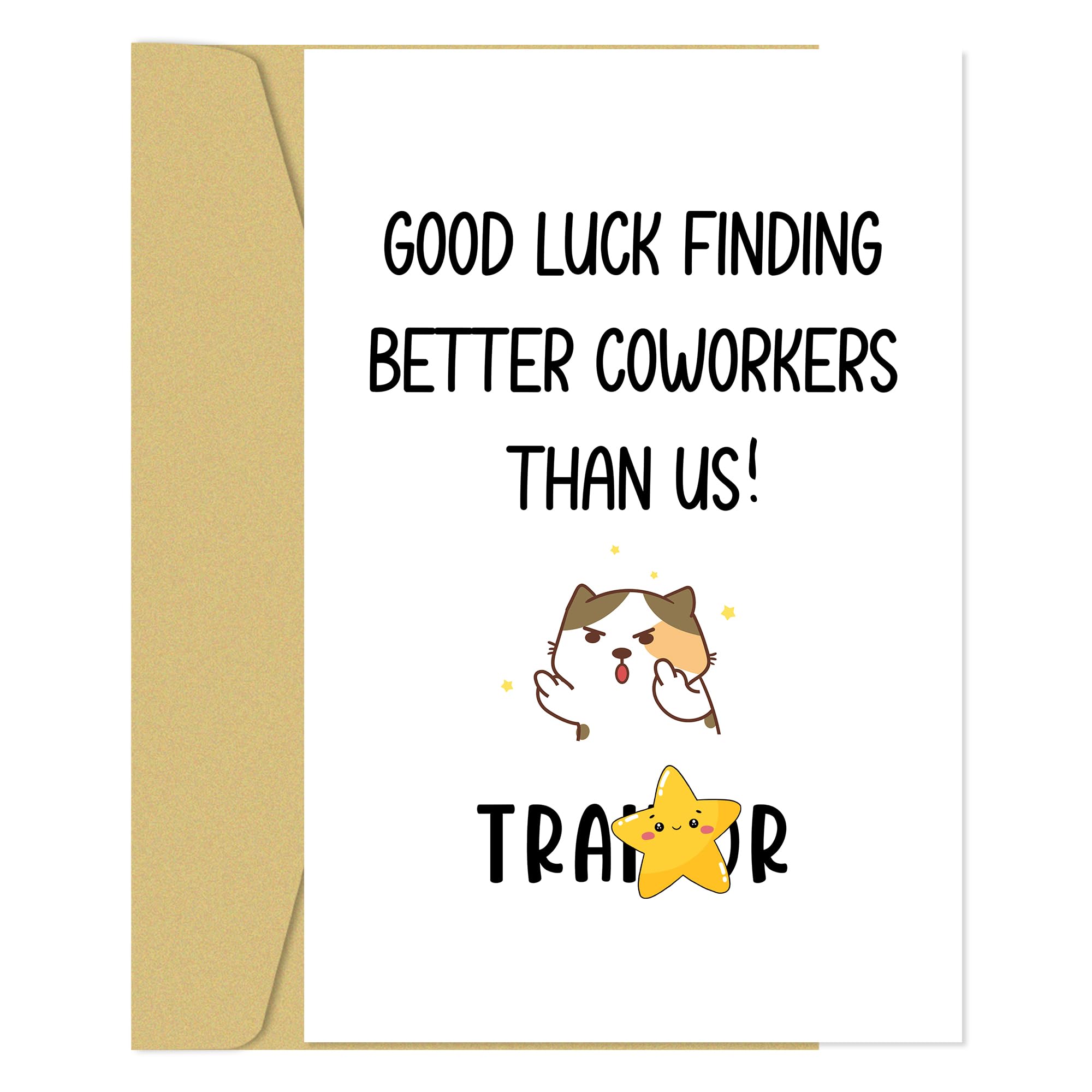 Affirmation Cards Funny Coworker Leaving Card For Her Him Colleague ...