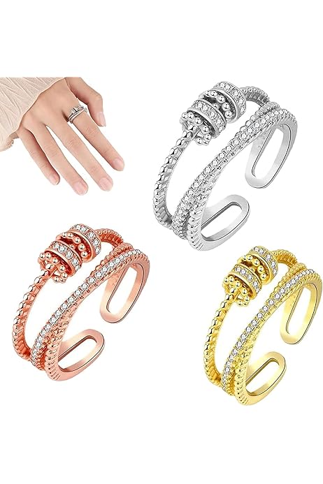 Ff Z T F Ring, Self S Ring (C : D-2pc) : Toys & G, T T-Spin Ring ...