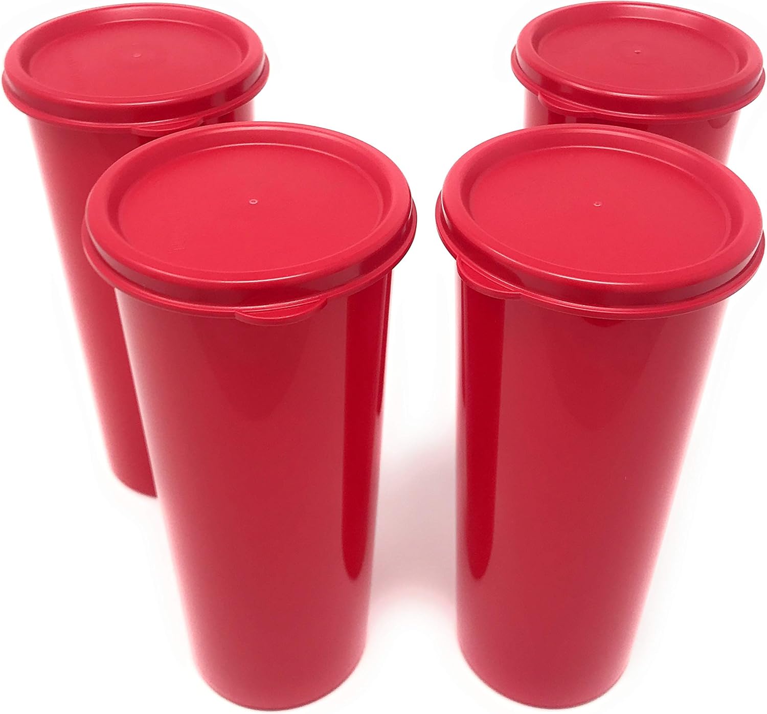 Amazon.com: Tupperware Red 16-oz Tumblers Set of 4: Kitchen & Dining