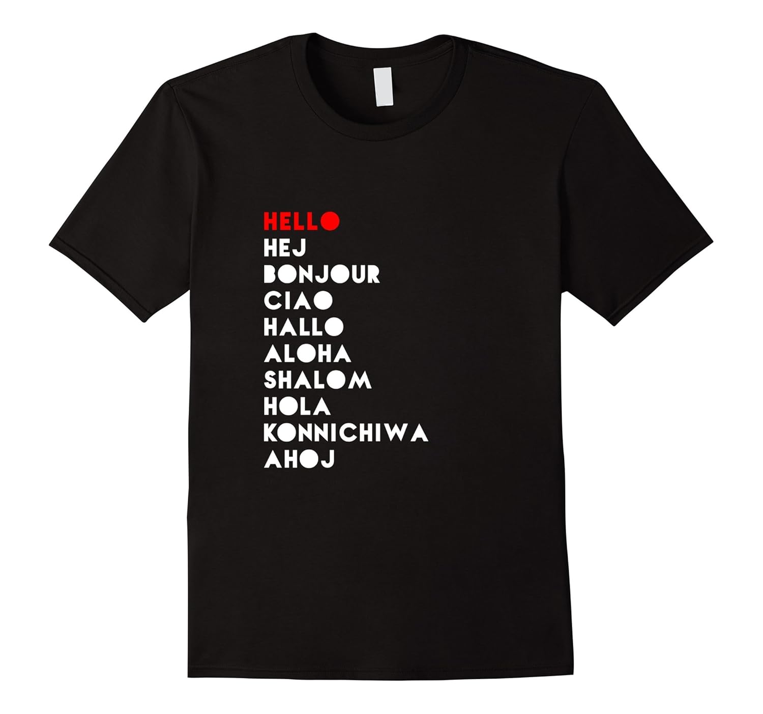 Hello in Different Languages Travel Backpacking T-Shirt-TH – TEEHELEN