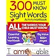 Amazon.com: 300 Must Know Sight Words Activity Workbook: Learn, Trace ...