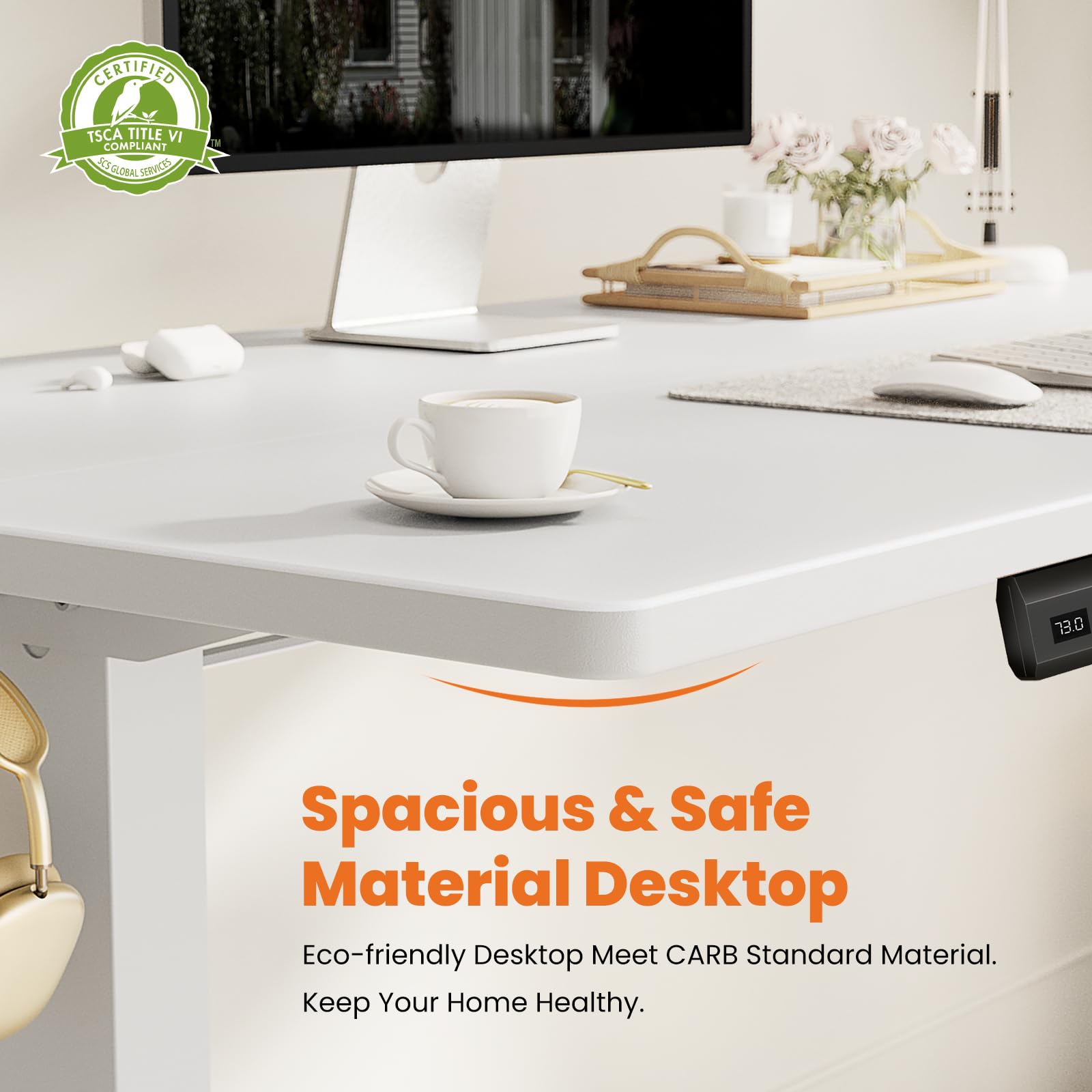 Mua Sweetcrispy Electric Standing Desk Adjustable Height, 55 x 24 inch ...