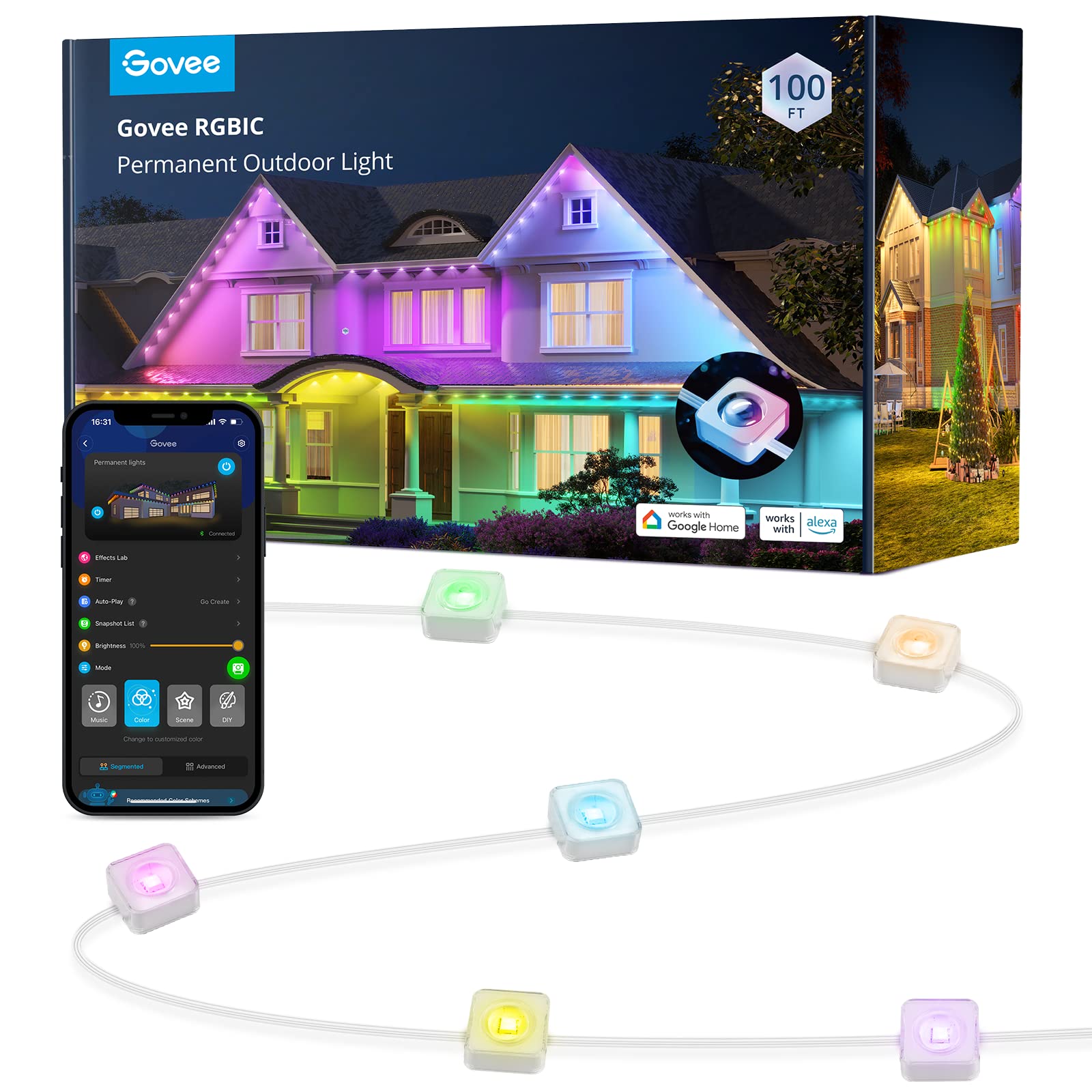 Mua Govee Permanent Outdoor Lights, Smart RGBIC Outdoor Lights with 75 ...