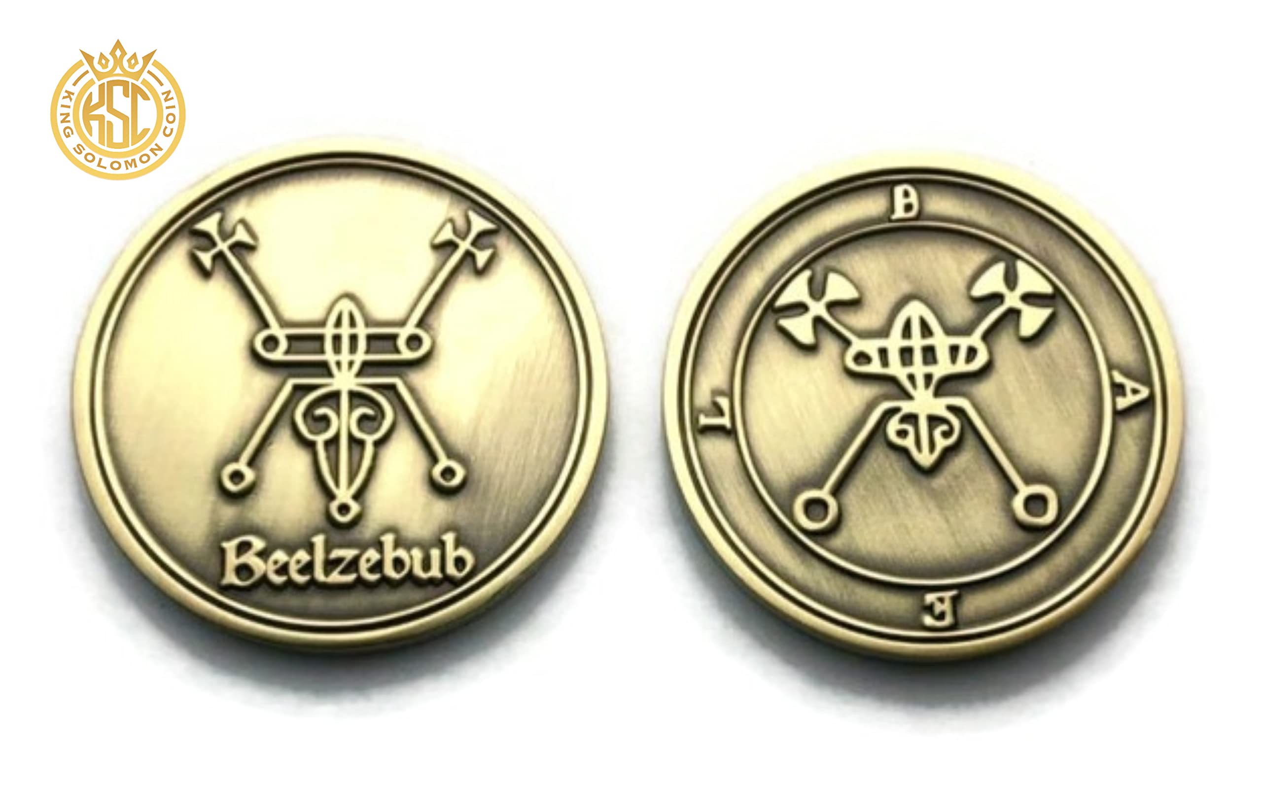 BAEL Baalzebub Beelzebub Demon Sigil Ars Goetia King Solomon Coin Seal ...