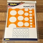 Helix Circle Stencil Template - Translucent Orange: Amazon.co.uk: Welcome