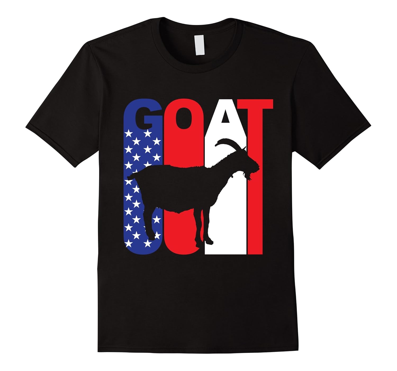 Goat American Flag T-Shirt-CL – Colamaga