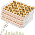 Amazon.com | 3 Pack 90 Count Deviled Egg Containers with Lid and 8 Pcs ...
