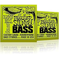 Amazon.com: Ernie Ball 2832 Regular Slinky Round Wound Bass Strings 2 ...